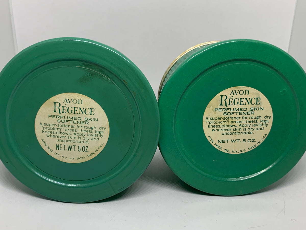 2 Avon Regence Perfumed Skin Softener Vintage Glass Containers – Stews ...